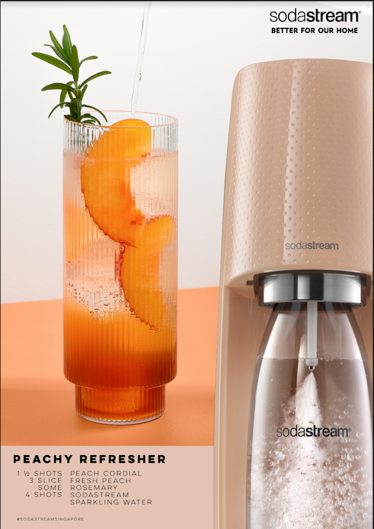 Peachy Refresher – SodaStream Singapore