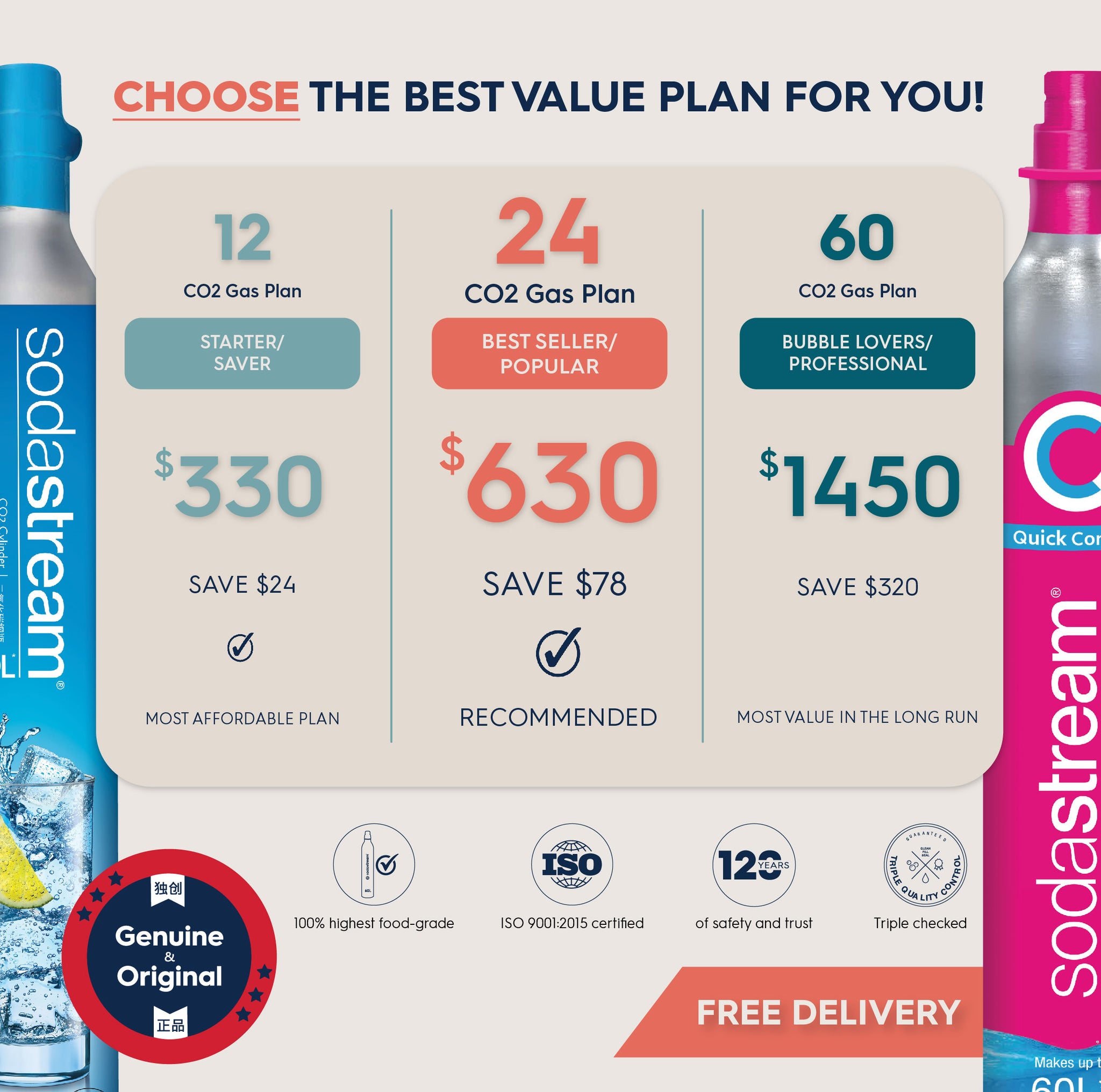 Shop Online for 60L CO2 Cylinder Exchange by SodaStream SG Official ...