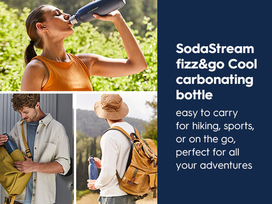 FIZZ & GO Stainless Steel Bottle (Storm/Mint/Sand) | SodaStream ...