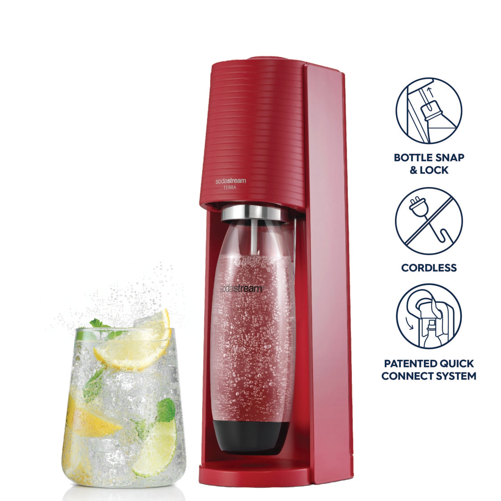 Buy Terra Red Sparkling Water Maker - SodaStream SG Official Online ...